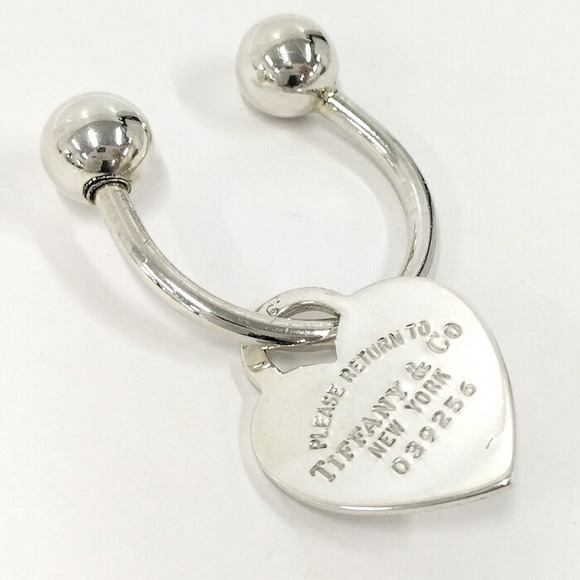 Tiffany & Co. | Jewelry | Tiffany Return To Heart Tag Keyring Silver ...